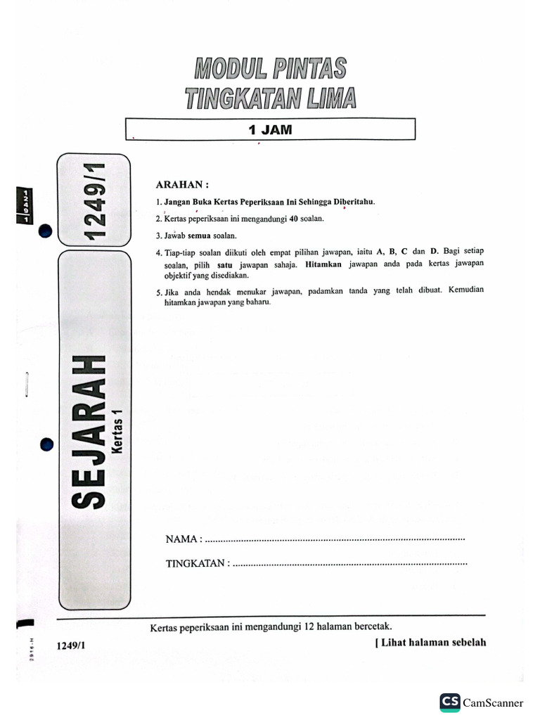 Set 1 Modul Pintas Selangor k1&k2 + JWPN | PDF