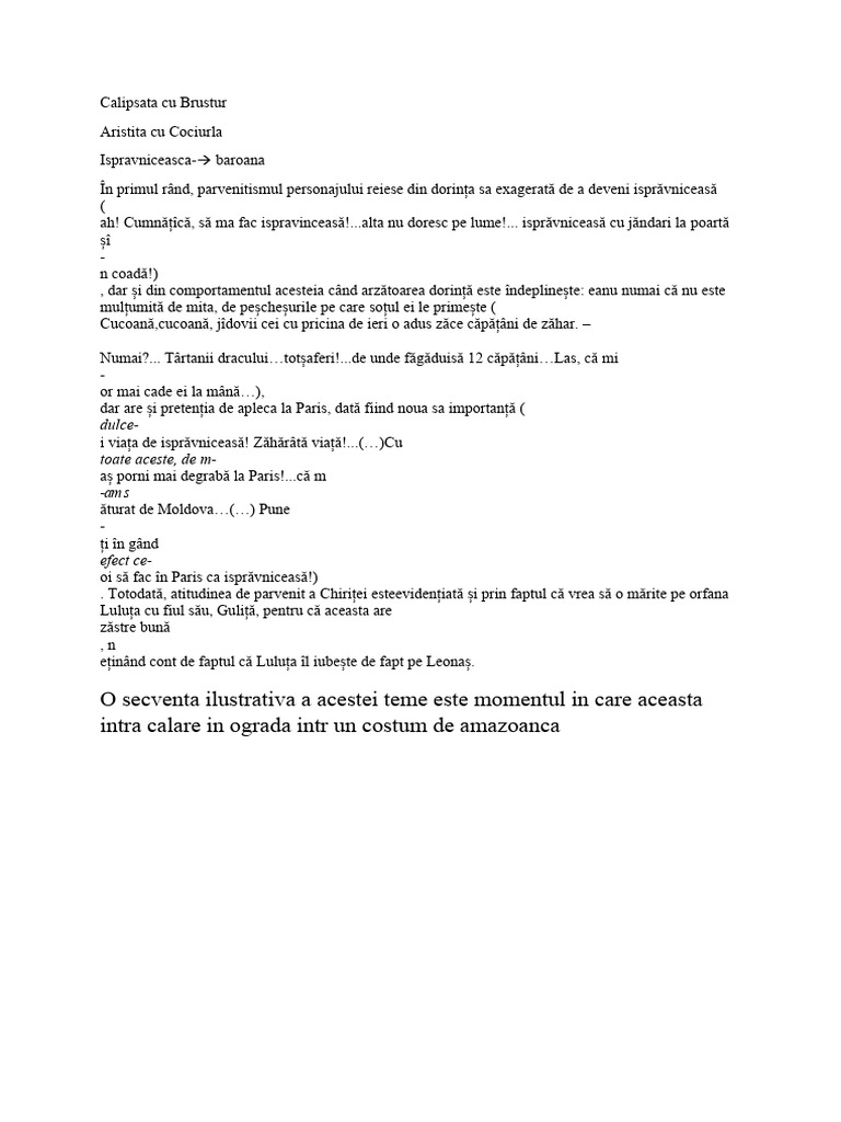 Chirita in Provincie | PDF