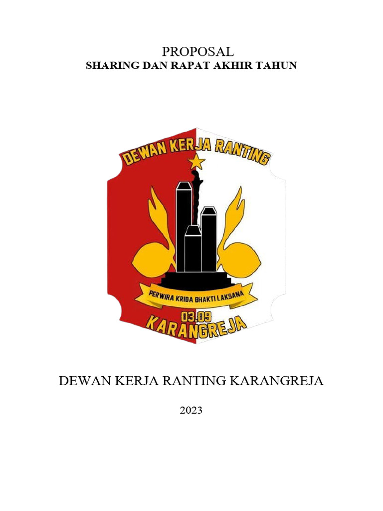 Proposal Kegiatan DKR Akhir Tahun 2023 | PDF