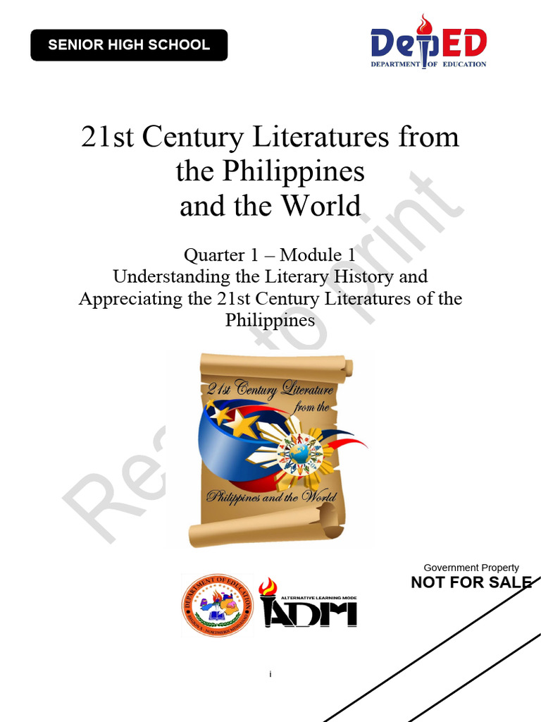 21st Century Literatures Quarter 1 Module 1 Version 5 | PDF | Mindanao