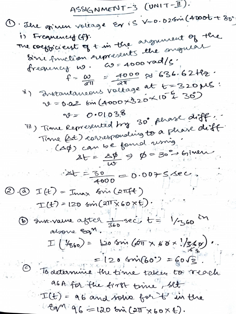 BEE Assignment 3 | PDF