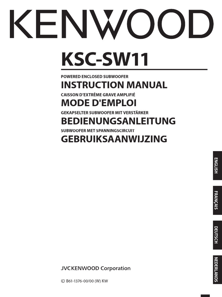 KSC SW11 (En) | PDF