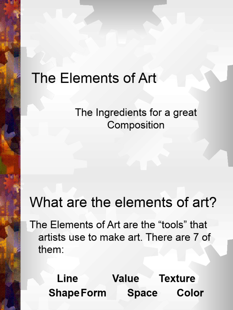 The Elements of Art 2 | PDF | Composition (Visual Arts) | Color