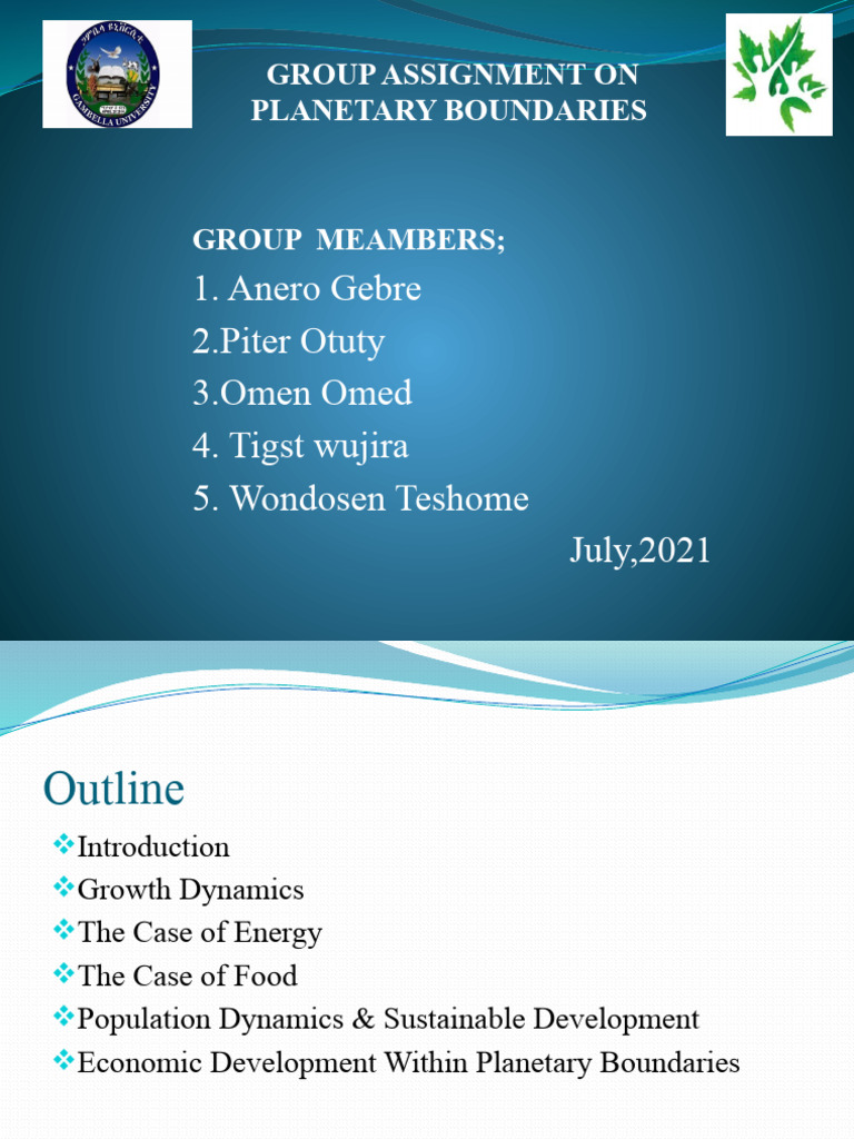 Planetary Boundaries Power point | PDF