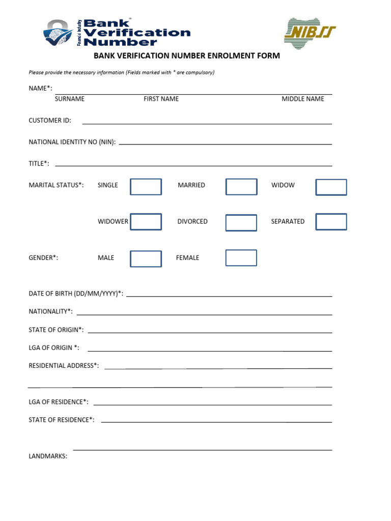Biometric Enrolment Form | PDF