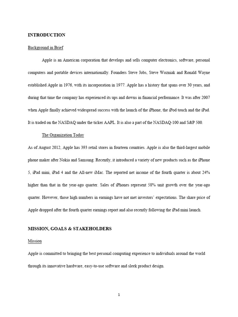 Apple (Company Profile) | PDF