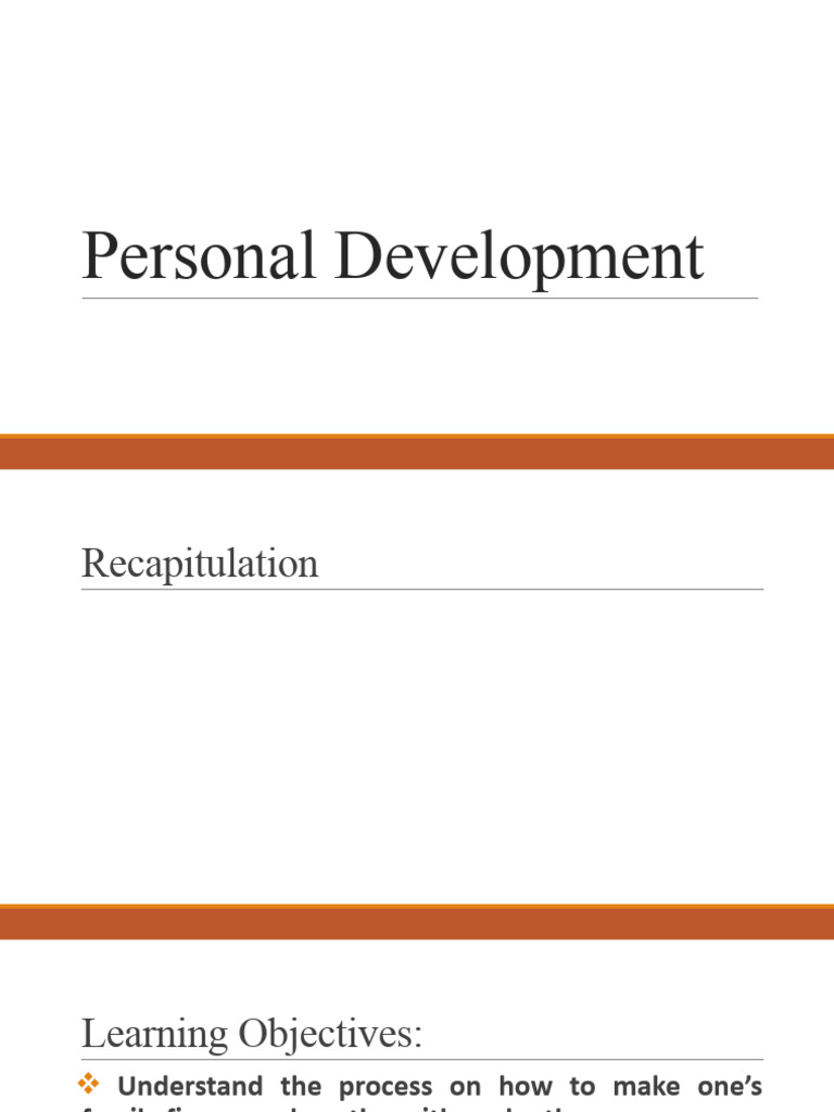 Personal Development Quarter 2 Week 5 | PDF | Family | Sibling