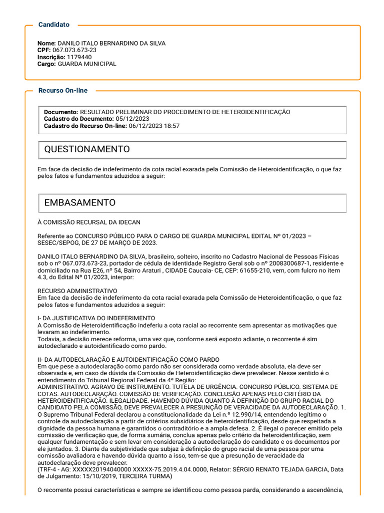 Meus Concursos | PDF