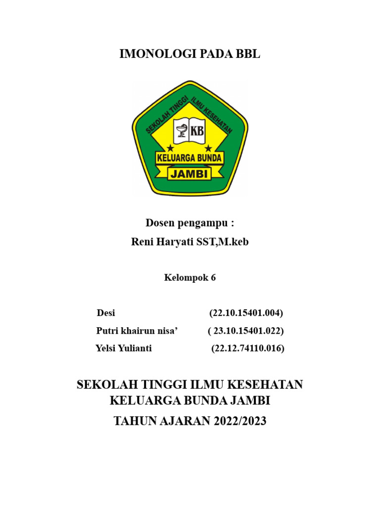 Imonologi Pada BBL | PDF