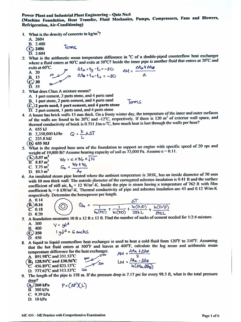 PIPE Quiz No. 6 Solution | PDF