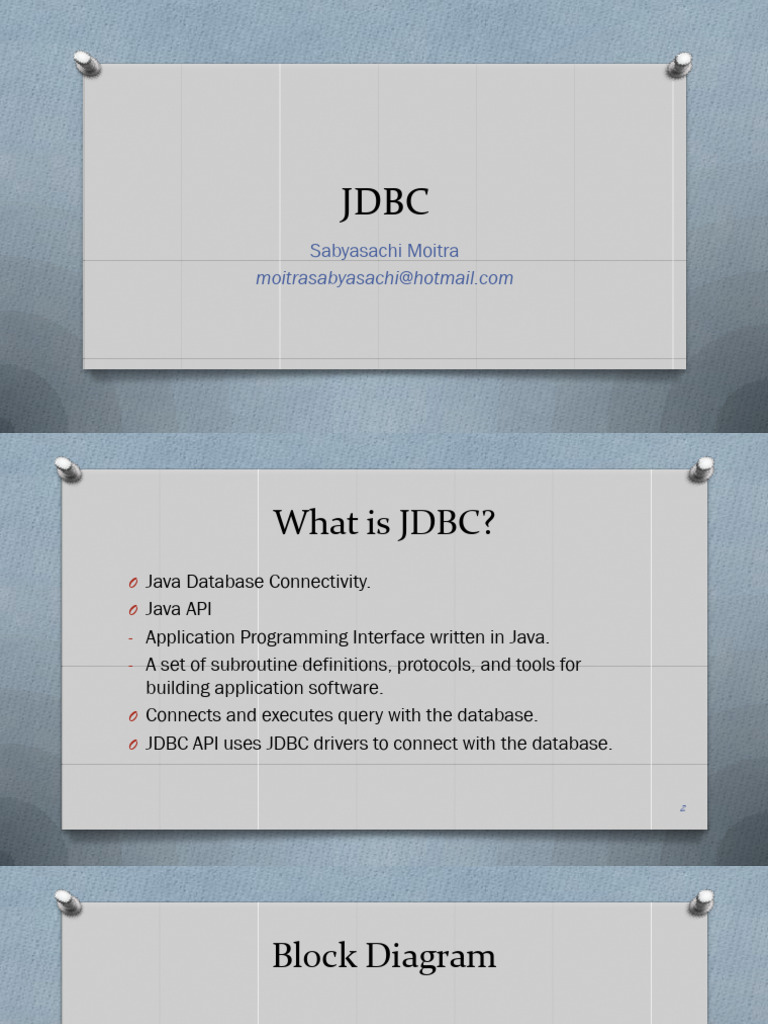JDBC | PDF | Databases | Software Engineering
