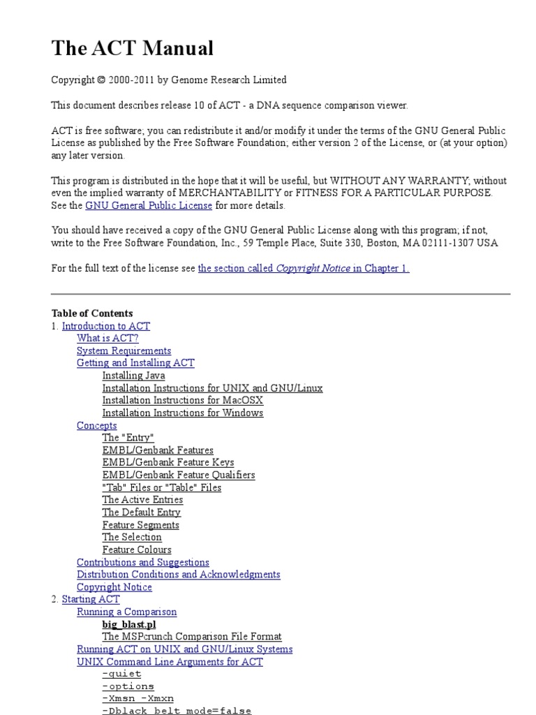 Act Manual | PDF | Free Software | License