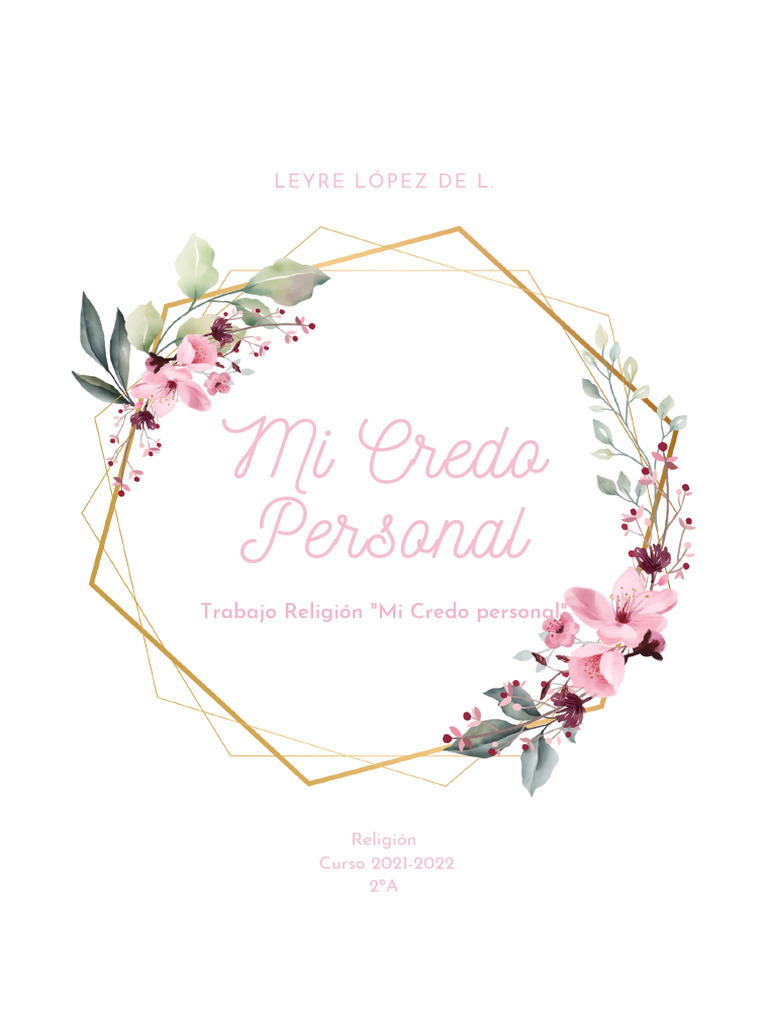 Mi Credo Personal | PDF
