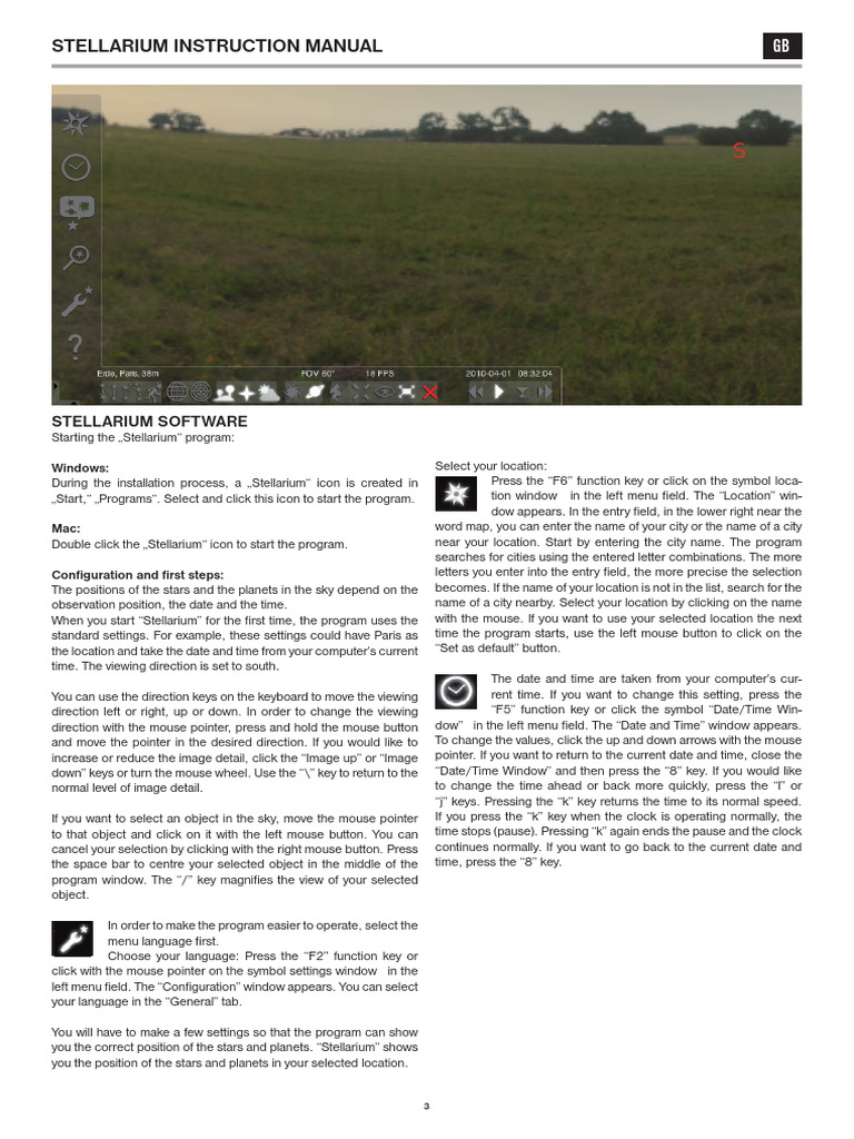 STELLARIUM IM English 05 2012 | PDF