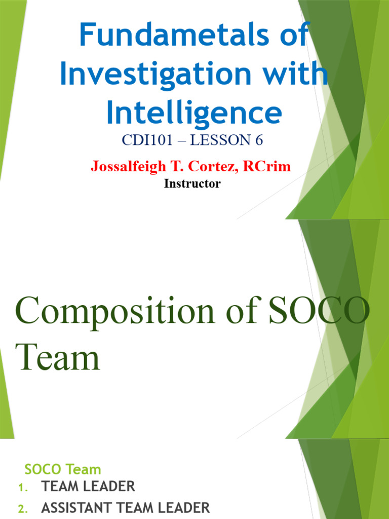 Cdi 101 Last Topic | PDF