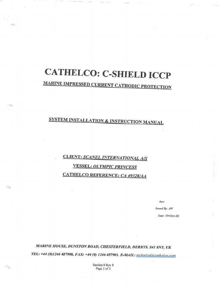 ICCP Cathelco Manual | PDF