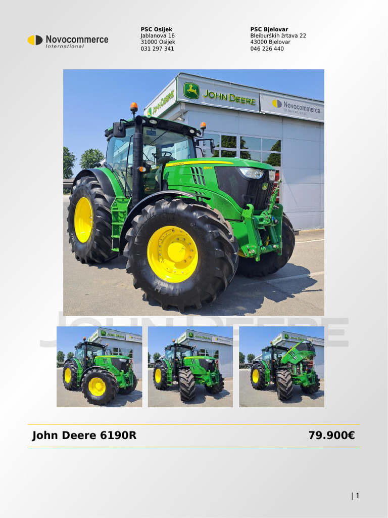 John Deere 6190R | PDF