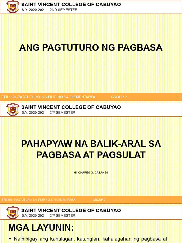 Pagtuturo NG Pagbasa g2 | PDF