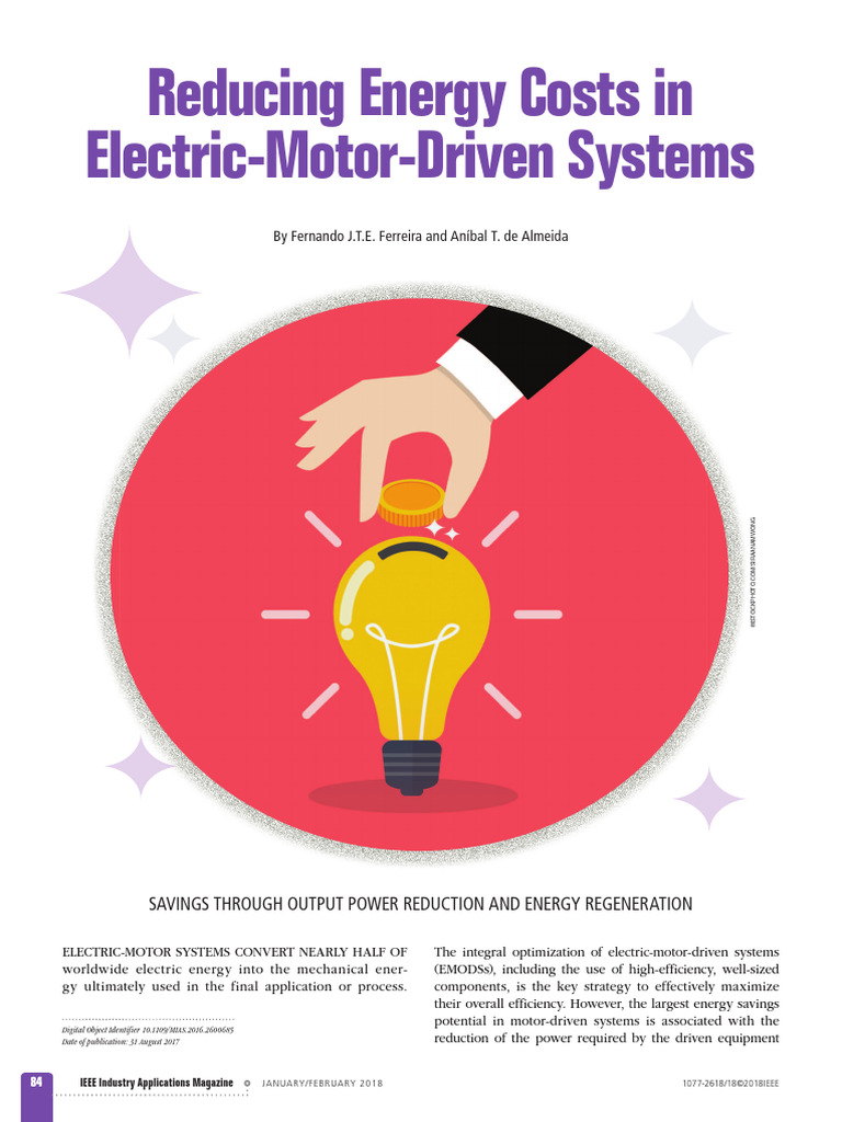 Reducing Energy Costs in Electric Motor | PDF | Electric Motor | Pump