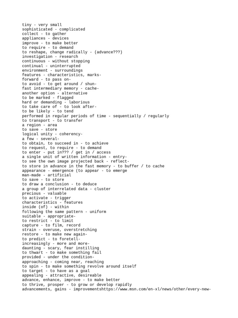 English Sinonimi | PDF