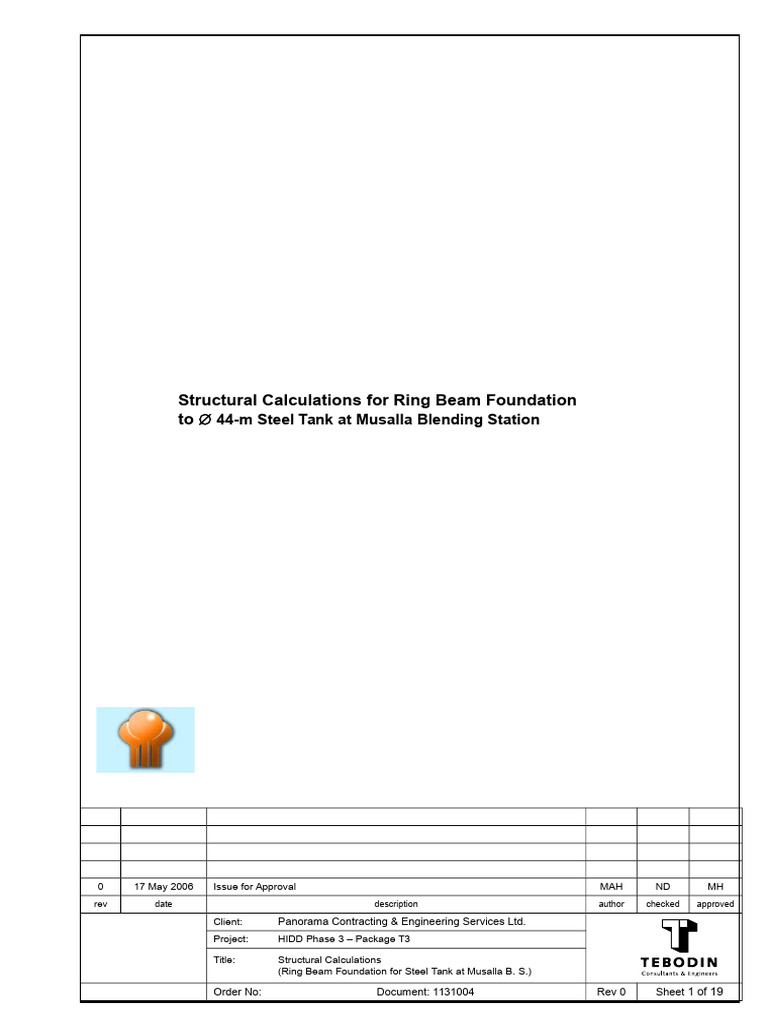 Design Calculation For RC Ring Beam | Download Free PDF | Beam ...