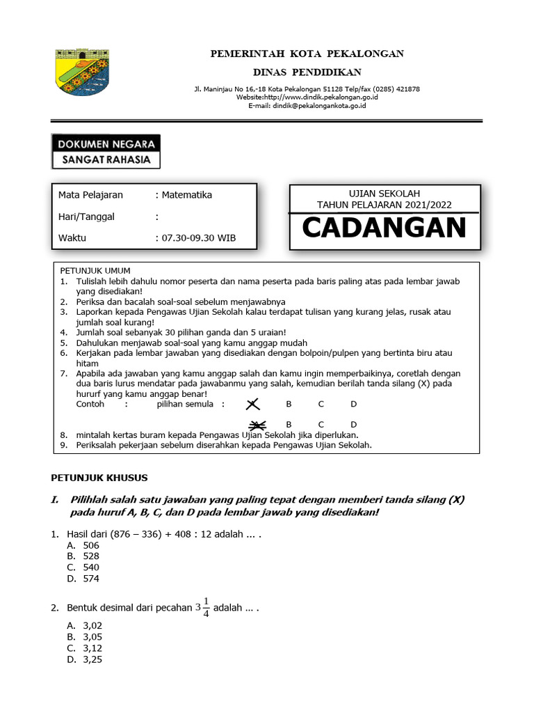 Soal Paket 2 Fix | PDF