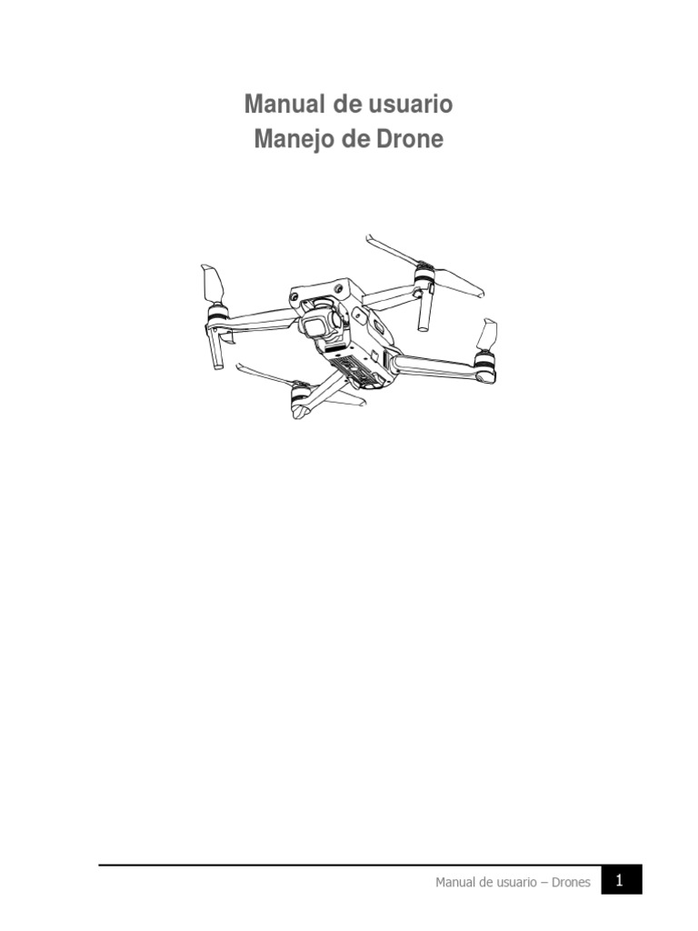 Manual de Usuario - Drone | PDF
