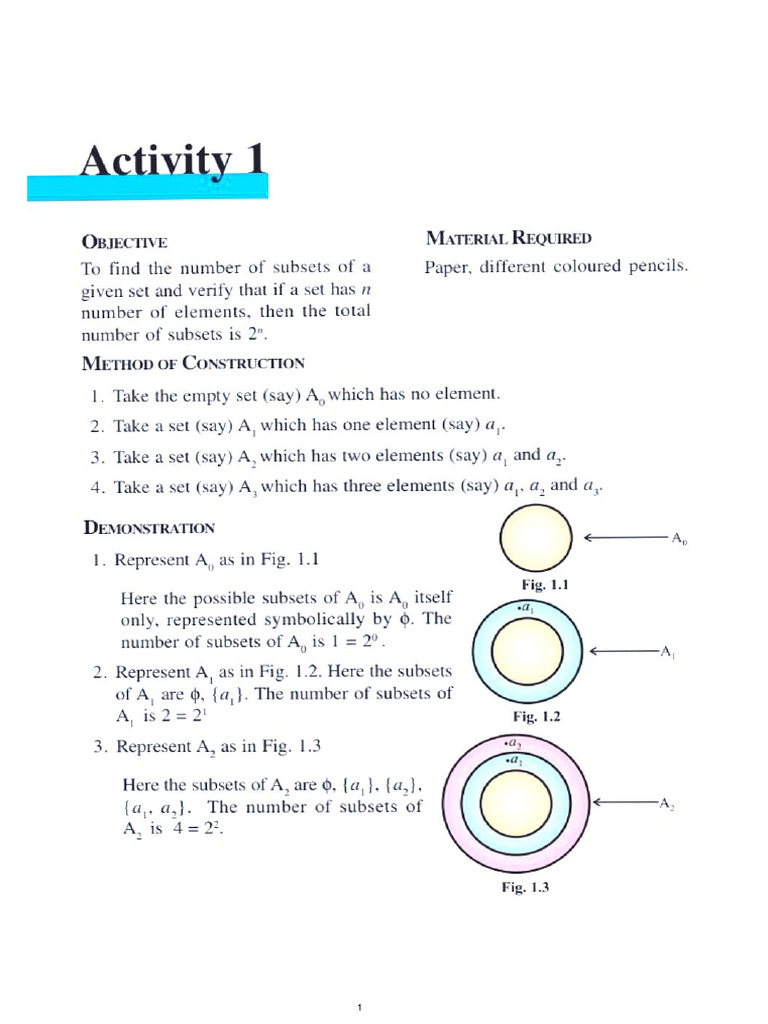 Class 11 Activity 1-4 | PDF
