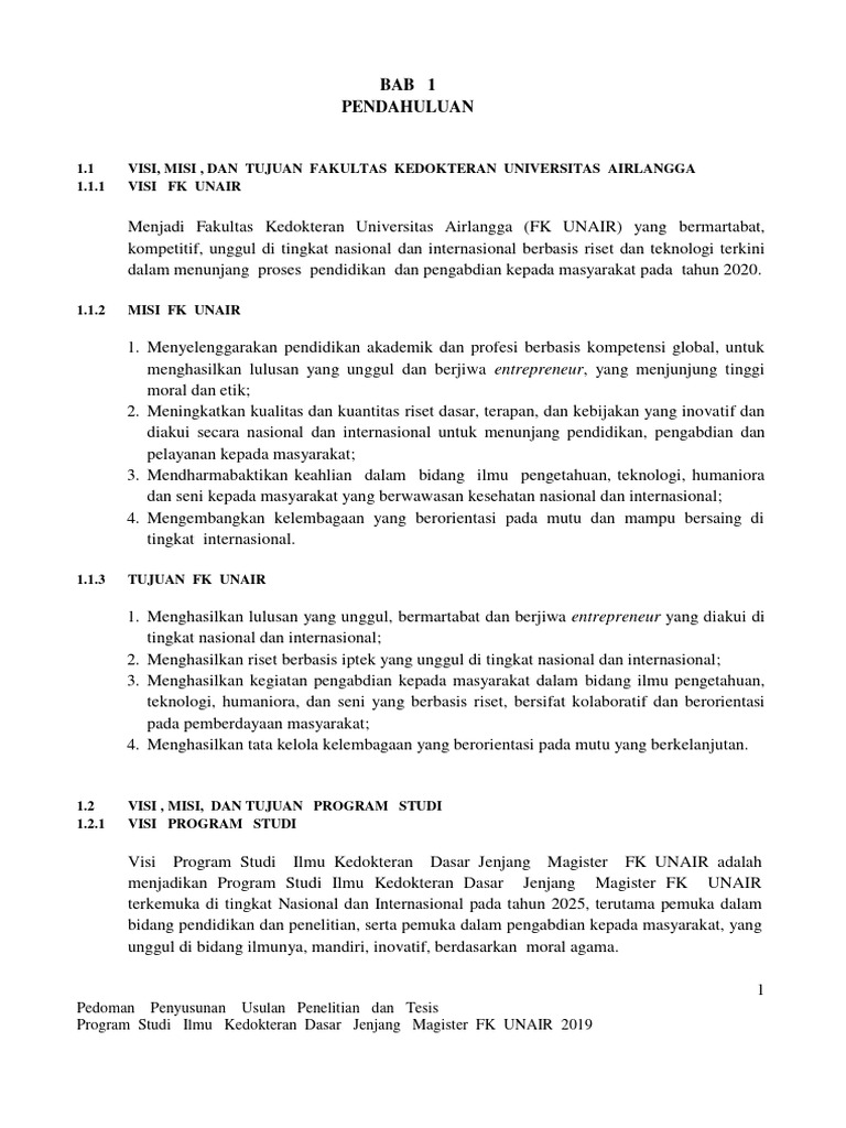 Pedoman Penyusunan Materi Ujian Tesis Dan Usulan Penelitian Tesis 2019 ... Pedoman Penyusunan Materi Ujian Tesis Dan Usulan Penelitian Tesis 2019 ...