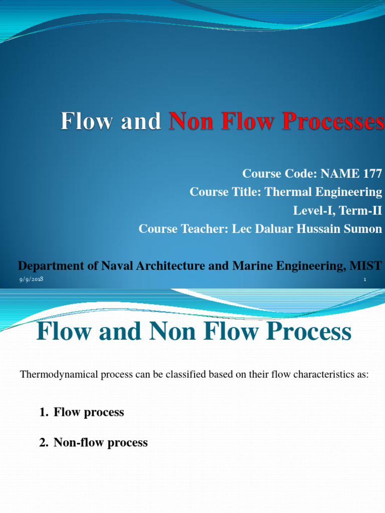 4.-Non-Flow-Process | PDF | Heat | Enthalpy