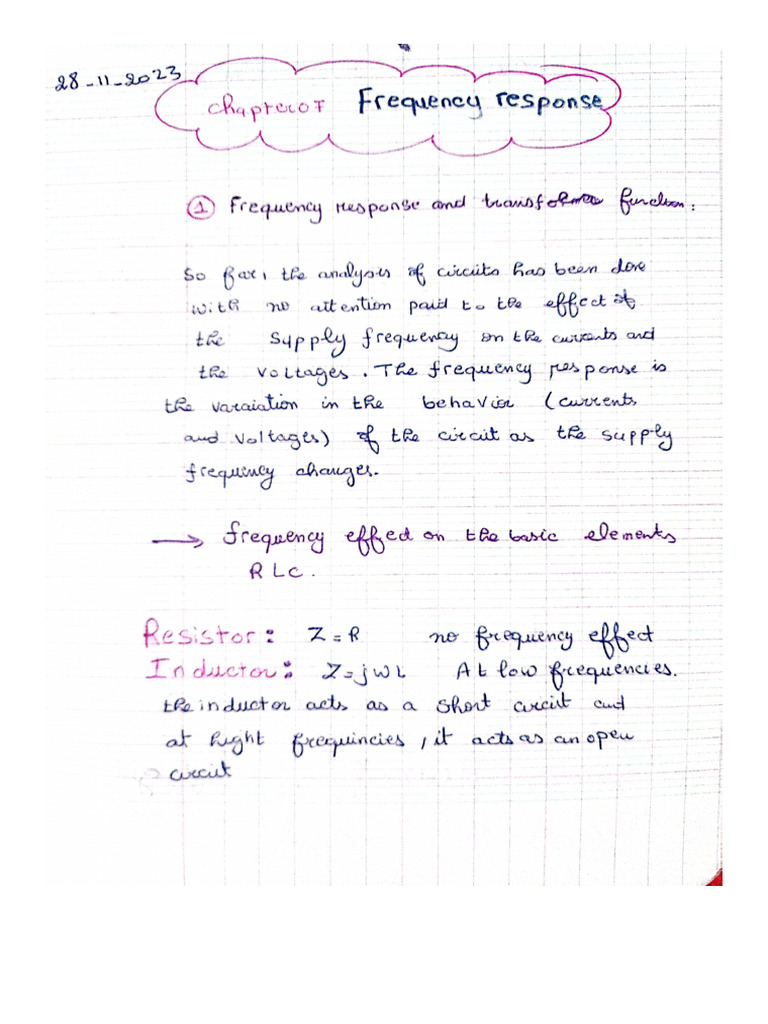 Frequency Response | PDF