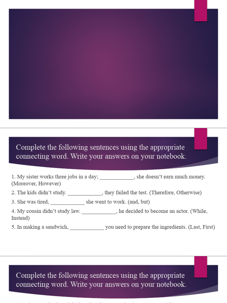 Logical Connectors - Text Types | PDF