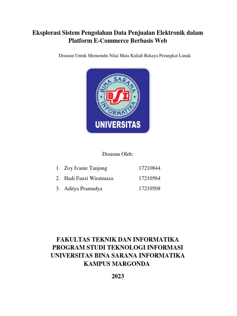 TUGAS UAS MAKALAH PROJECT RPL KELOMPOK 7 Revisi | PDF