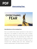 Triumph Over Fear: Understanding Courage | PDF | Fear | Courage