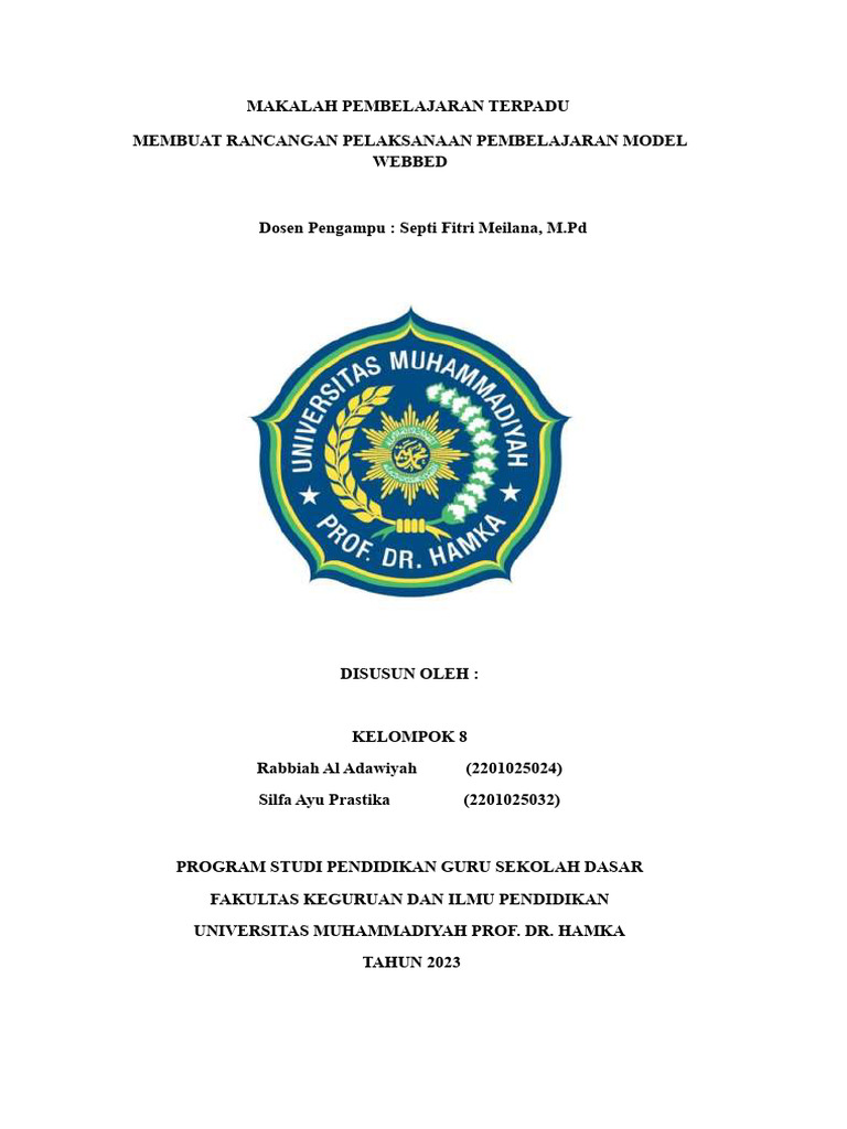 Silfa Makalah Terpadu Kel 8 | PDF