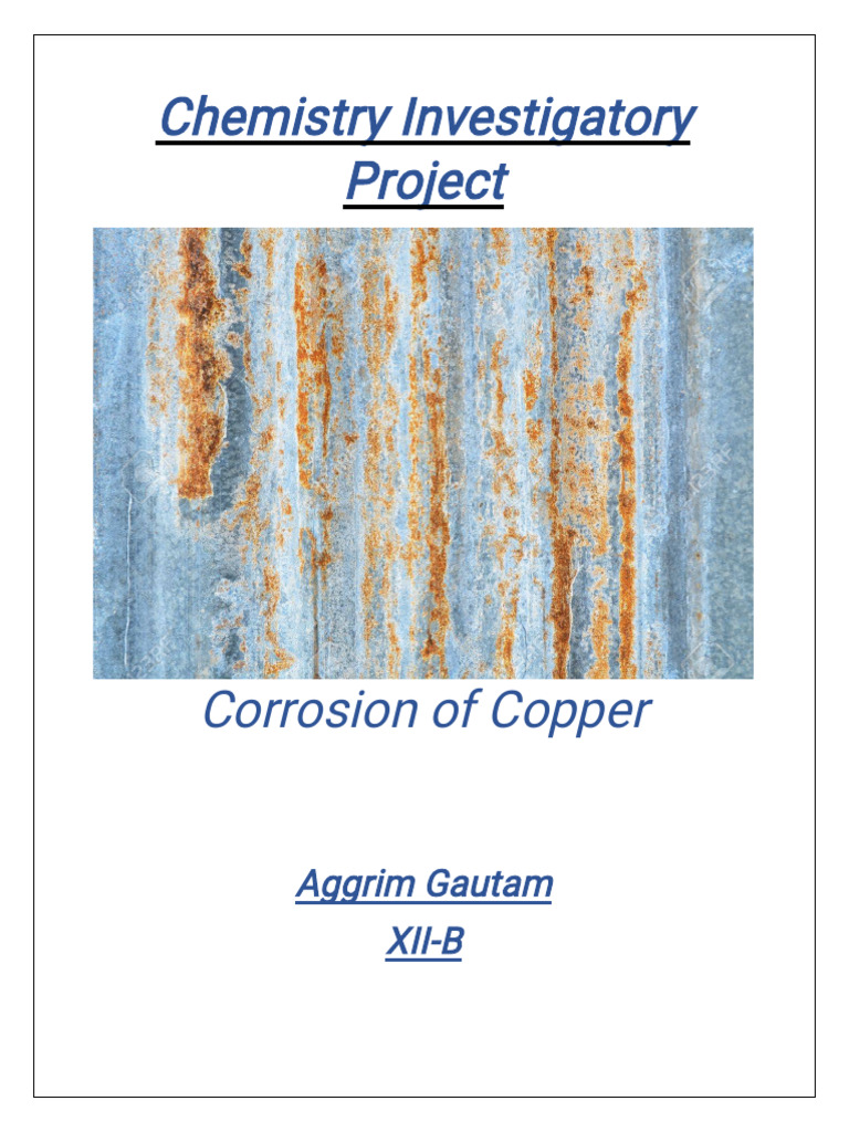 Corrosion of Copper | PDF