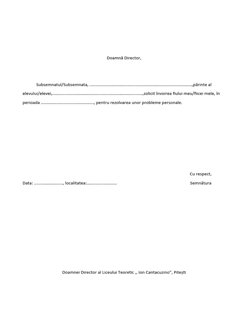 Model Cerere Invoire | PDF