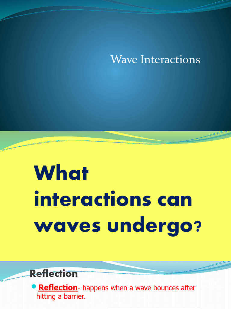Wave Interaction and Seismic Waves | PDF