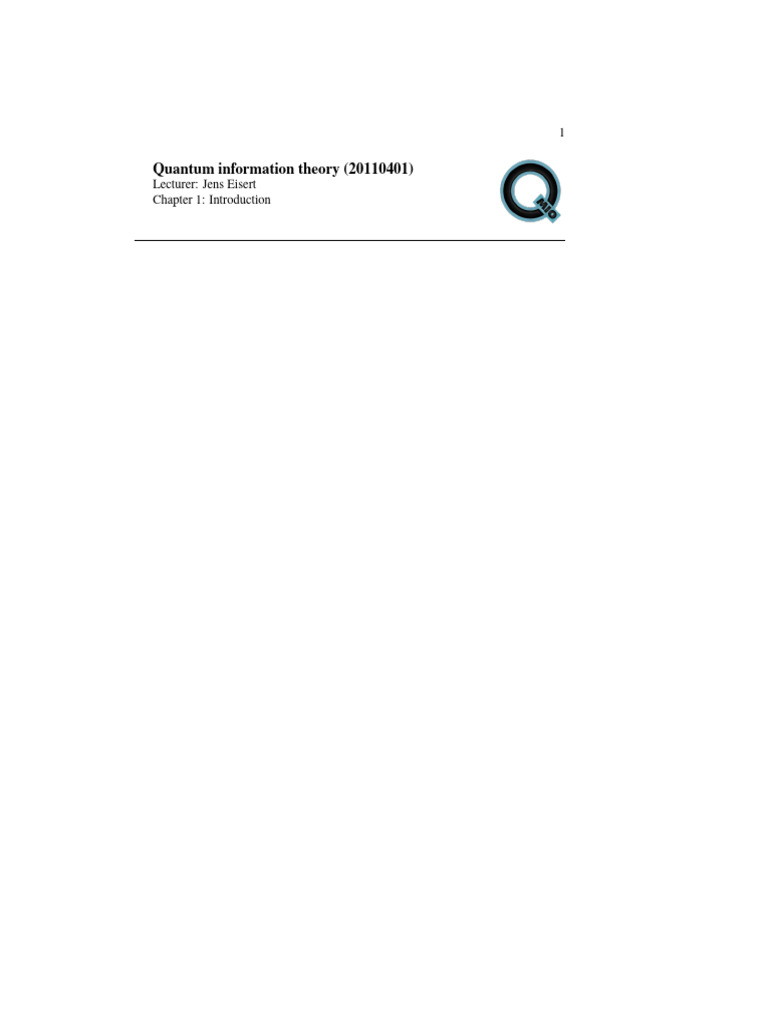 Quantum Information Theory Chapter 1 | PDF | Quantum Computing ... Quantum Information Theory Chapter 1 | PDF | Quantum Computing ...