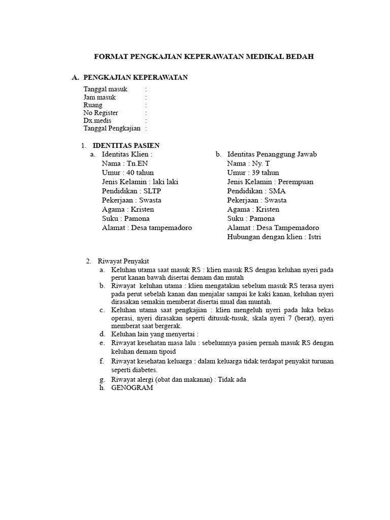 Format Askep KMB | PDF