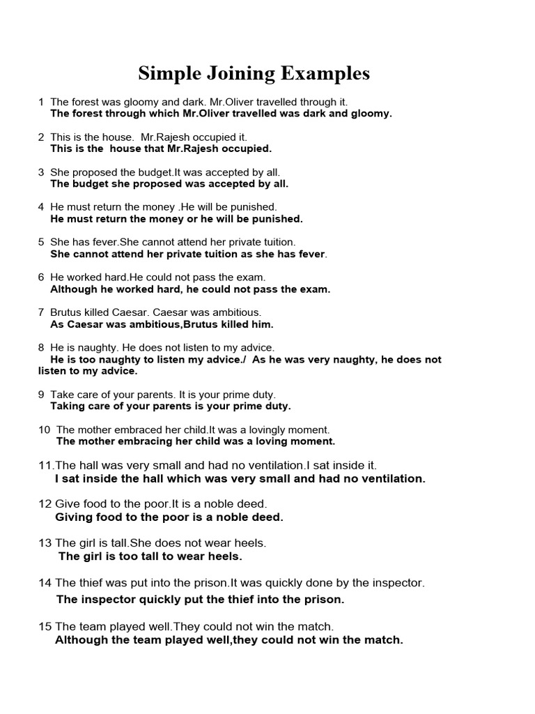 Simple Joining Examples | PDF