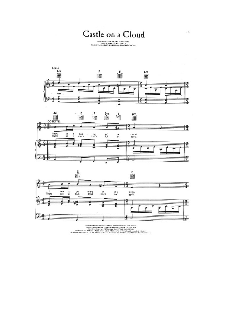 037 - Les Miserables - Castle On A Cloud | PDF