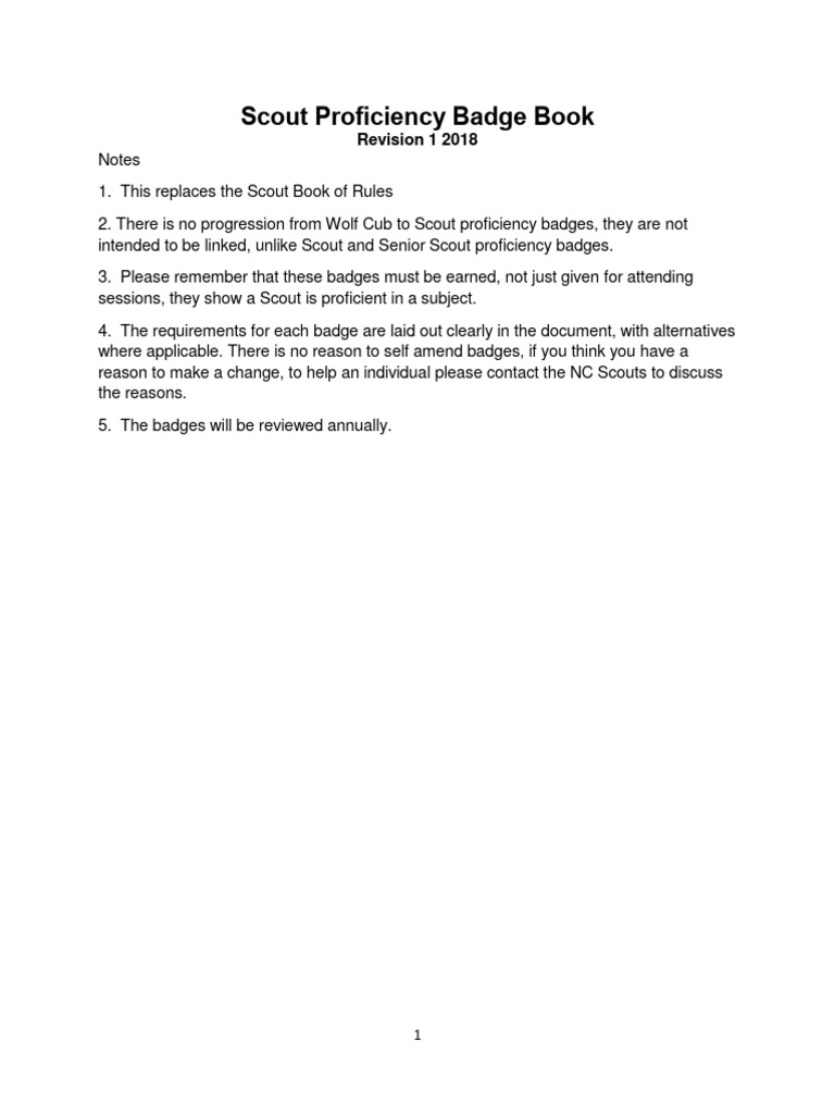 Scout Proficiency Badge Book. | PDF