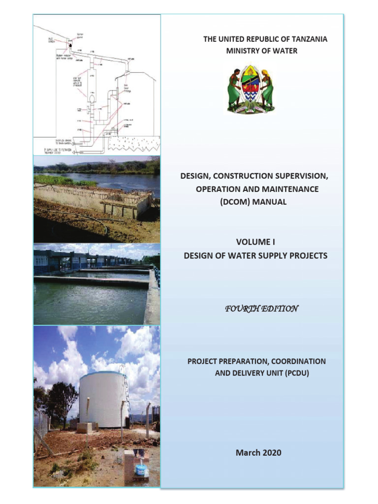 Tanzania Water Supply Design Manual 2020 | PDF | Water Purification ...