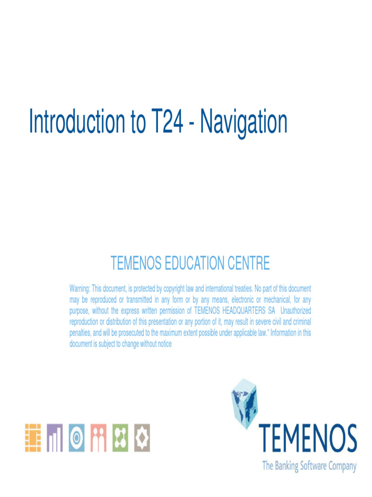Introduction - T24 NAVIGATION R9 | PDF