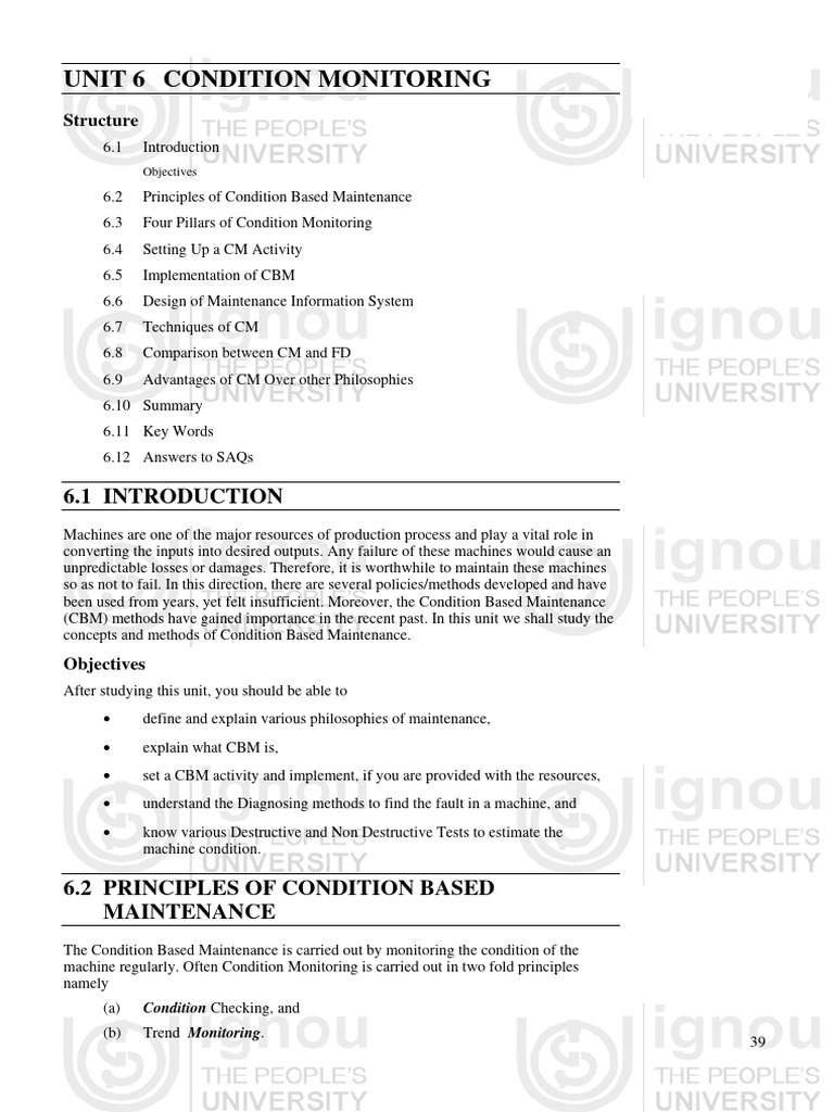 Condition Monitoring | PDF