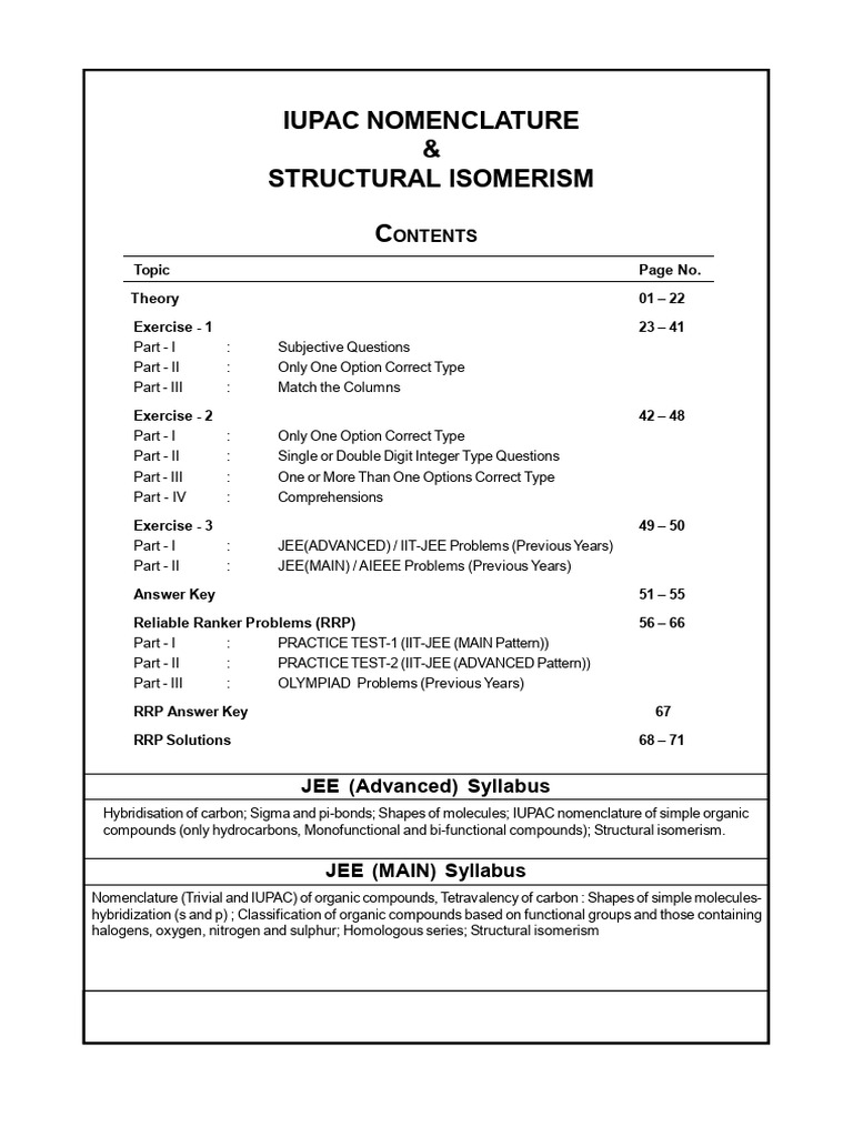 1 Iupac+structural Iso. | PDF