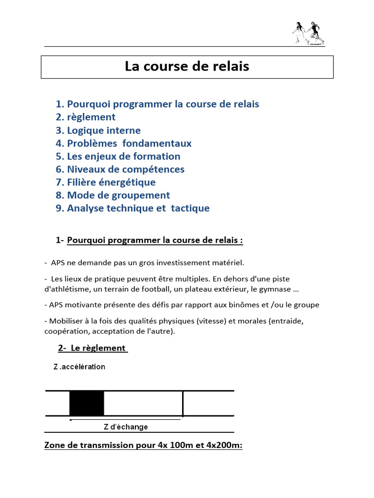 Analyse de la course de relais en EPS | PDF | Technologie et ingénierie