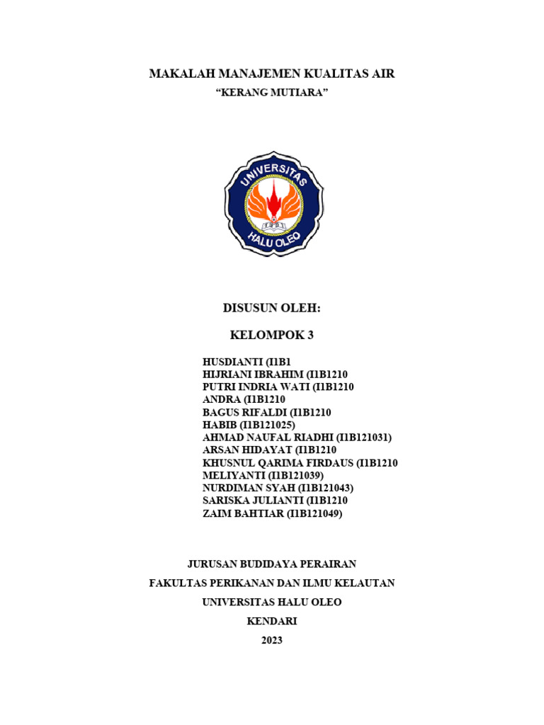 Budidaya Kerang Mutiara | PDF