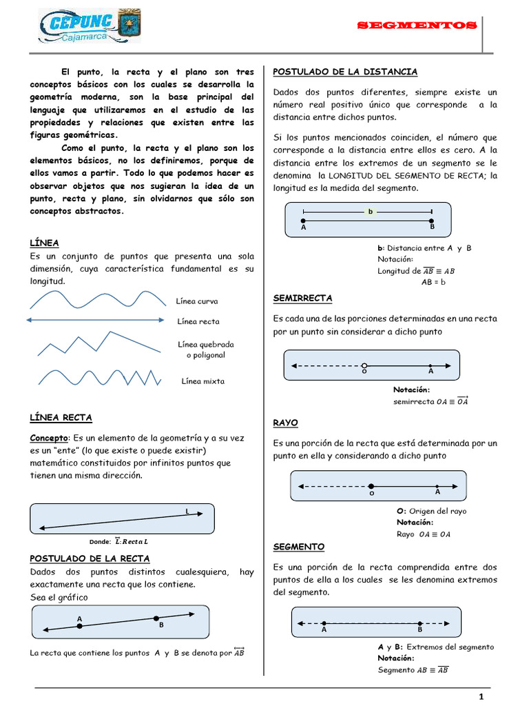 Sem 1 Segmentos | PDF
